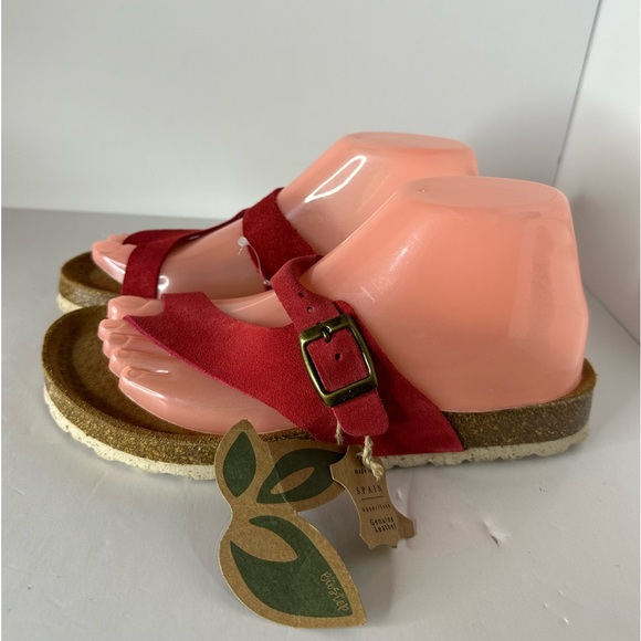 Biostep | Shoes | Nwt Biostep Red Cork Footbed Sandals | Poshmark